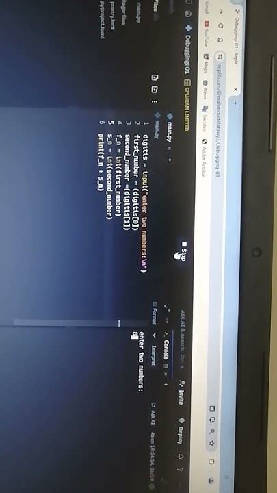 Coding For Adding Two Numbers By Python Youtube