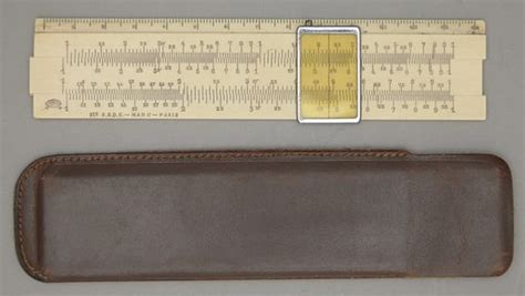 Logarithmic Slide Rule In Case Free Public Domain Image Look And Learn