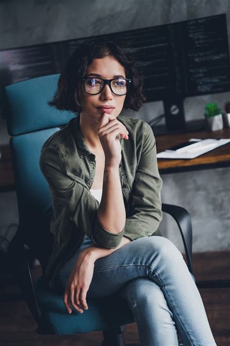 Young Professional Woman Working In A Modern Home Office Setting Focused On Technology And