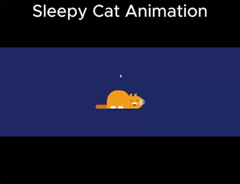 I Create Sleepy Cat Animation Using Html And Css Brijesh Bhanderi