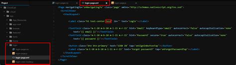 Javascript Nativescript Login Page Css Isnt Working Stack Overflow