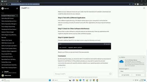 Can T Access Webcam Opencv 3 3 Python 3 Youtube