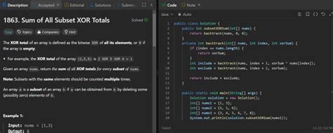 Vigneshwaran M On Linkedin Cracked The Sum Of All Subsets Xor Totals