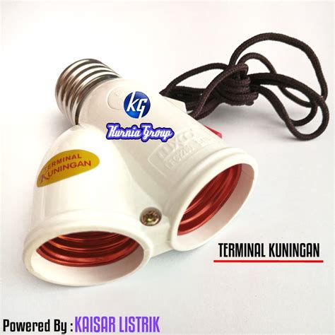 White 2 Light Pull Fitting Light Mount Pull Rope Switch Brass Material