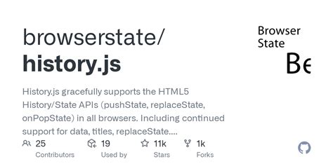 github browserstate history js history js gracefully supports the