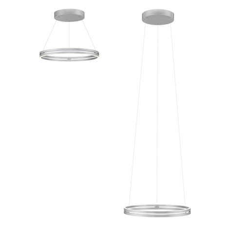 Pure Led Pendant Light E Loop Aluminium Ø 70 Cm Aluminium Cct Uk