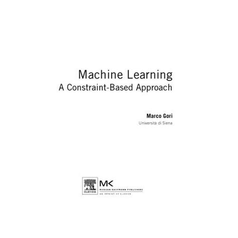 Machine Learning A Constraint Based Approach Pdf Instant Do Inspire