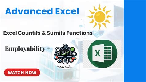 Excel Countifs And Sumifs Functions Tutorial How To Use Countifs And Sumifs For Advanced Data