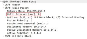 OSPF Hello And Dead Interval Operation And Configuration