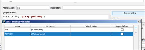 Print Javascripts Method Name In Idea Live Template Stack Overflow