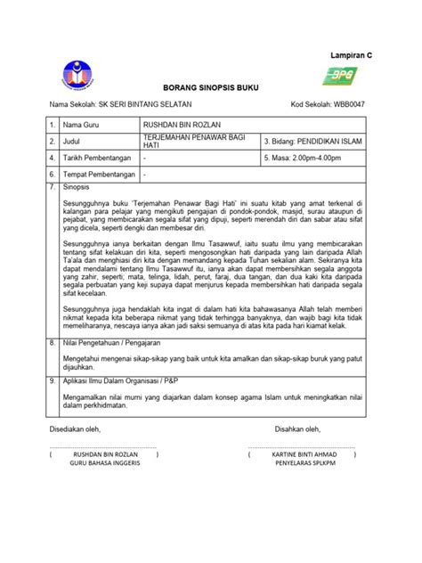 Sinopsis Sekolah 16092022 Rushdan Terjemahan Penawar Bagi Hati Pdf Kajian Bahasa Asing