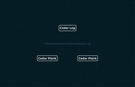 🪵 Cedar Log Recipe How To Make Cedar Log In Infinite Craft
