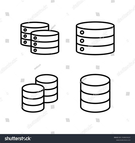 Database Icon Vector Database Sign Symbol Stock Vector Royalty Free Shutterstock