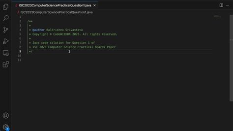 Codewithbk On Linkedin Class12 Class12boards Isc Computerscience Java Javaprogramming