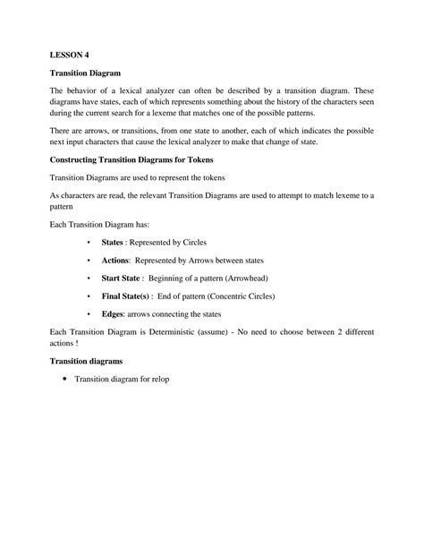 Solution Lesson 4 Transition Diagrams Studypool