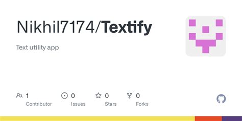 Github Nikhil7174textify Text Utility App