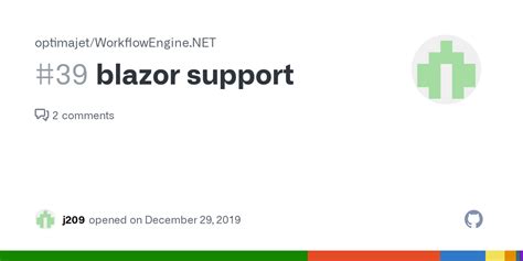 Blazor Support Issue 39 Optimajet WorkflowEngine NET GitHub