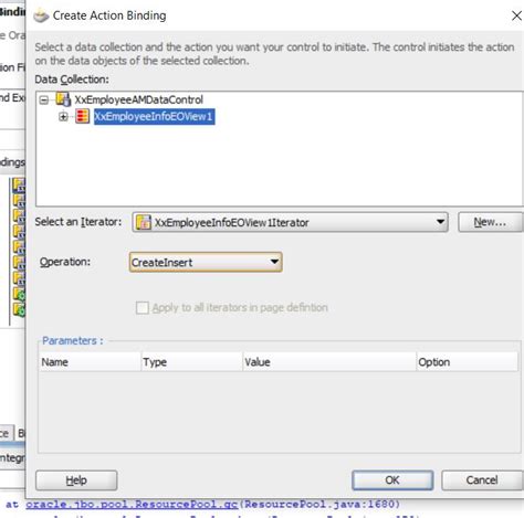 Creating Data Entry Page Through Operations Bindings In Adf