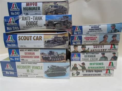Italeri 135 Diorama Accessories And Tank Military Set Of 52 Pcs M998
