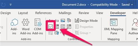 How To Insert A Check Box In Word