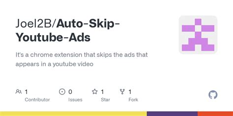 Github Joel2bauto Skip Youtube Ads Its A Chrome Extension That