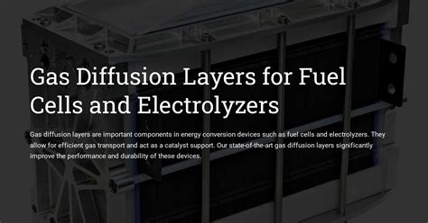 Gas Diffusion Layers For Fuel Cells And Electrolyzers