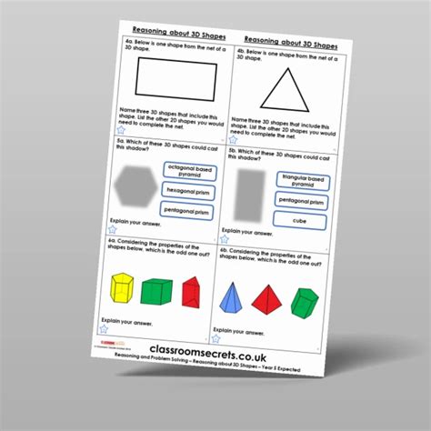 Year 5 Reasoning About 3d Shapes Modelling Powerpoint Resource Classroom Secrets