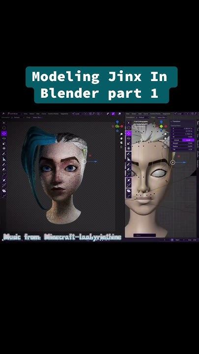 Modeling Jinx In Blender Blender Blenderanimation Blendermodeling