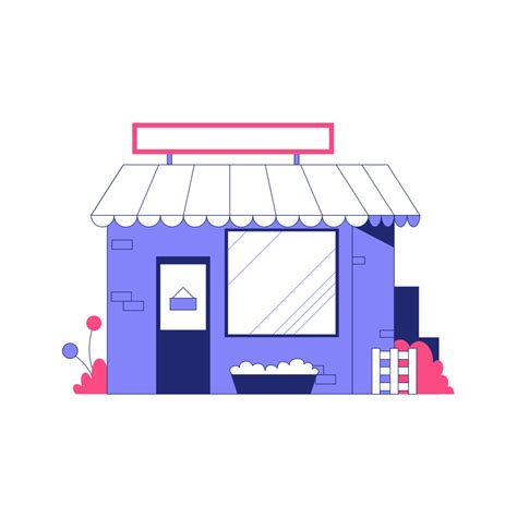 Street Booth Animated Illustrations Premium Lottie Json Library