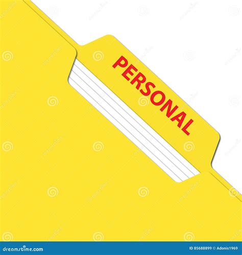 Personal File Stock Illustration Illustration Of Data 85688899