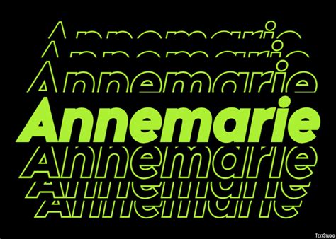 Annemarie Efecto De Texto Y Diseño De Logotipos Nombre