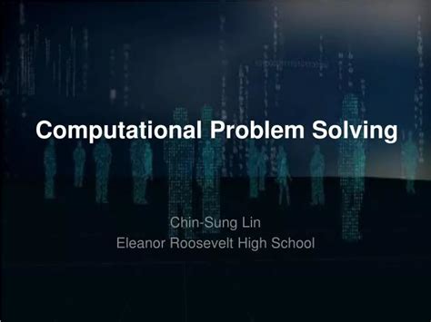 PPT Computational Problem Solving PowerPoint Presentation Free