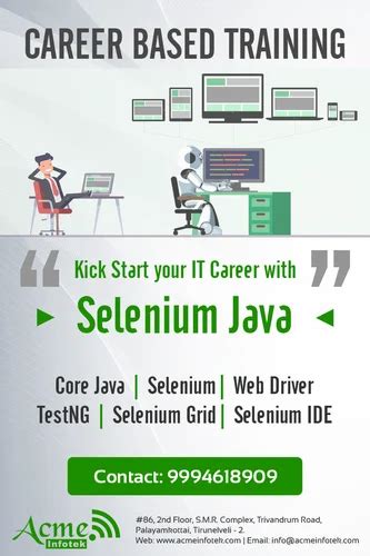 Java Selenium Course At ₹ 10000course In Tirunelveli Id 2854962568697