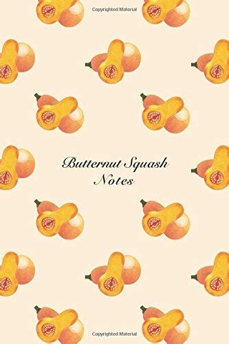 Butternut Squash Notes 6x9 Unruled Blank Notebook Watercolor Texture