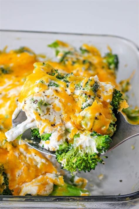 Low Carb Cheesy Ranch Broccoli Casserole