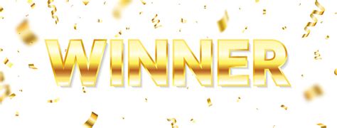 우승자 긴 배너 럭셔리 축하 배너 승자 팀 비행 색종이 골드 텍스트 당신은 축하 배경을 승리입니다 성공적인 챔피언 벡터 일러스트레이션 1에 대한 스톡 벡터 아트 및 기타