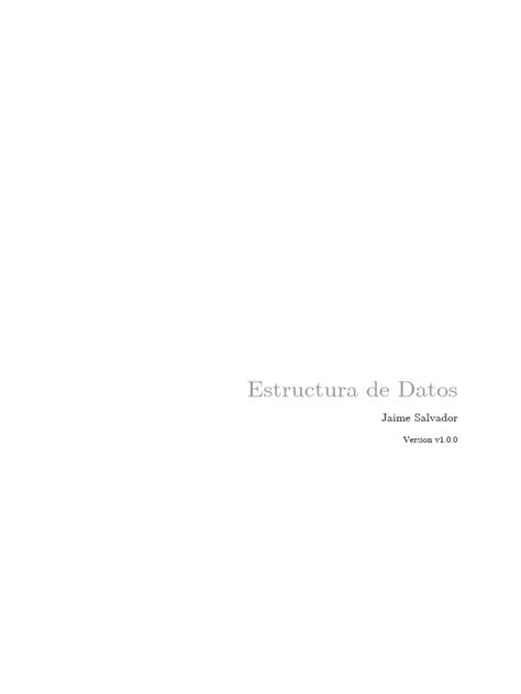 Estructura Datos Doc V2 Pdf Constructor Programación Orientada A Objetos Programación
