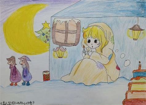 安徒生童话卖火柴的小姑娘手抄报 小学生童话手抄报 普车都