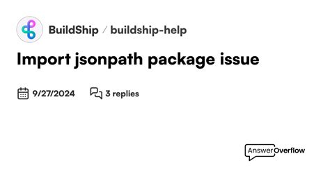 import jsonpath package issue buildship