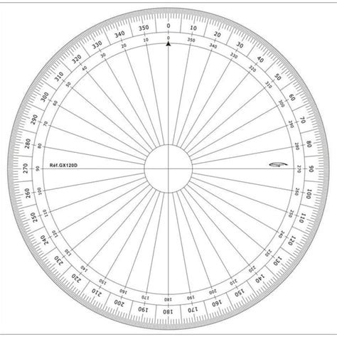 Rapportör Hel Cirkel Grader Ø 20 Cm Cdon