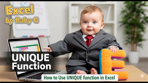 Unique Function Excel 1 Youtube