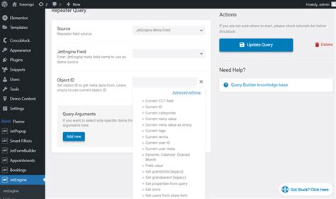 How To Set Repeater Query Type Jetengine Crocoblock