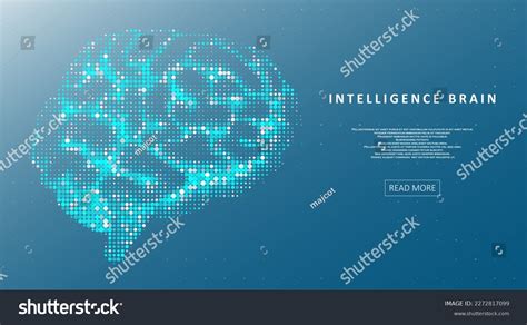 Artificial Intelligence Illustration Brain Machine Learning Stock