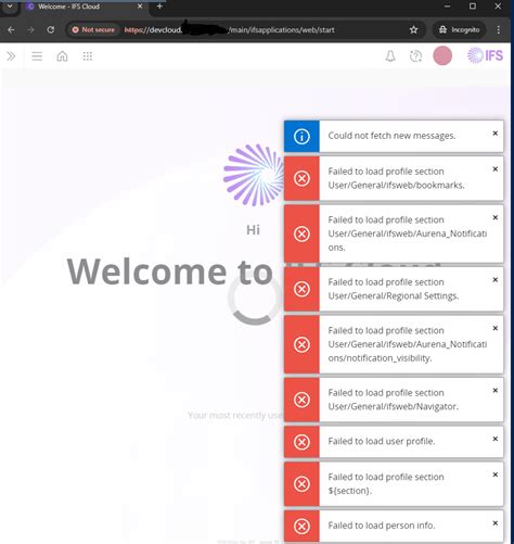 IFS Cloud R IFSADMIN First Time Access IFS Community