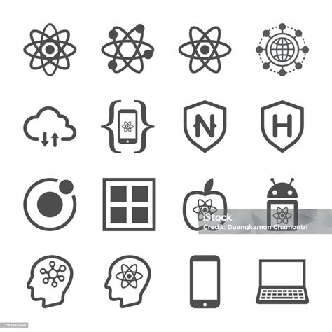 React Native Stock Illustration Download Image Now Abstract Atom