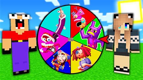 НУБ И ДЕВУШКА ПРО НАШЛИ КОЛЕСО ФОРТУНЫ МОНСТРОВ В МАЙНКРАФТ ЦИФРОВОЙ ЦИРК Minecraft Youtube