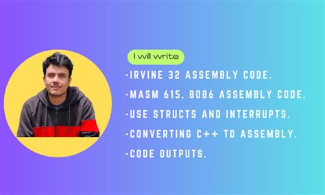 Code Your Masm X86 Assembly Language Project By Tauqir391 Fiverr
