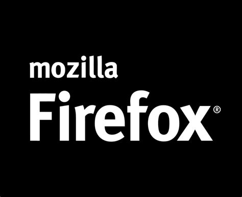 Mozilla Firefox Browser Brand Logo Symbol Name White Design Software Vector Illustration With
