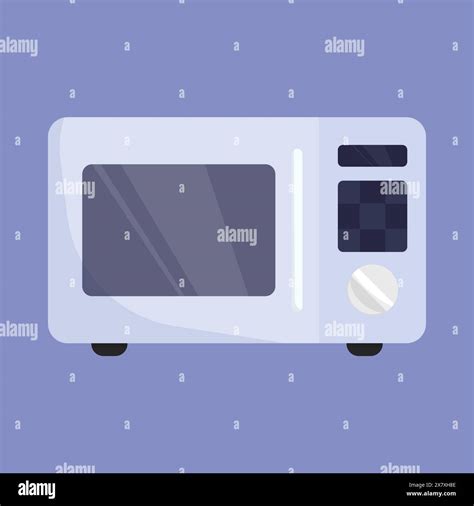 Microwave Oven Vector Icon Microwave Oven Icon Illustration Kitchen Baking Oven Illustration