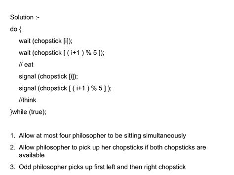 Classical Problem Of Synchronization In Os Ppt